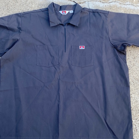 Ben Davis | Shirts | Old School Ben Davis 5 Xl Zip Work Shirt Dark Grey ...